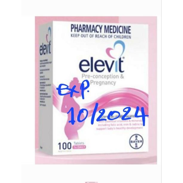 Elevit pregnancy New packing แอลวิต10/2024 50 pieces - Daenerys Arya ...