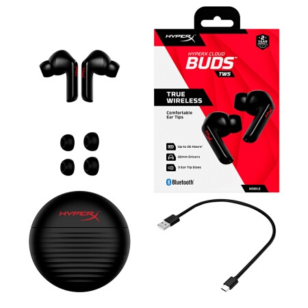 HyperX （หูฟังเกม）Cloud Earbuds In-Ear Gaming Headset, Wired Microphone ...