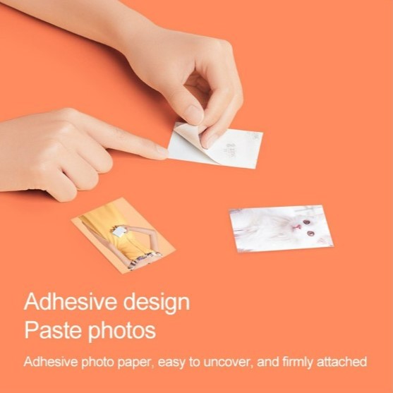 Mi Portable Photo Printer (2x3-inch 20-sheets) และกระดาษโฟโต้ ขนาด 2x3 ...