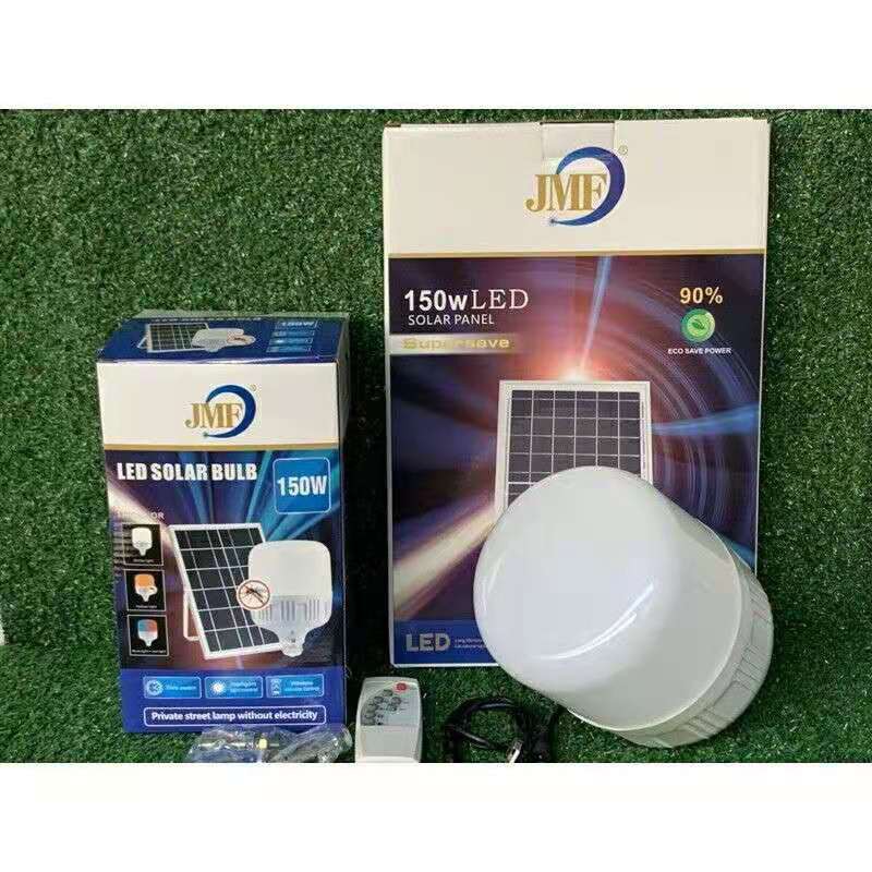 โปรโมชั่น JMF 150Wชุดหลอดไฟโซล่าเซล หลอดไฟ LED 150W 3IN1 หลอดไฟแสงขาว/ไฟส้ม ไล่ยุง/ไฟกระพริบ ...