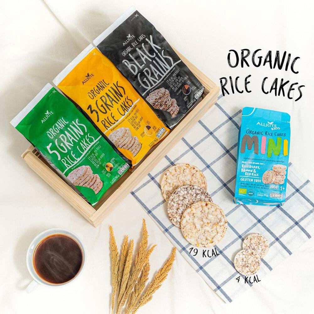 Baimiang [1แถม1] ALLRITE ธัญพืชออร์แกนิคอบกรอบ ชนิดแบล็คเกรน ขนาด 80 ...