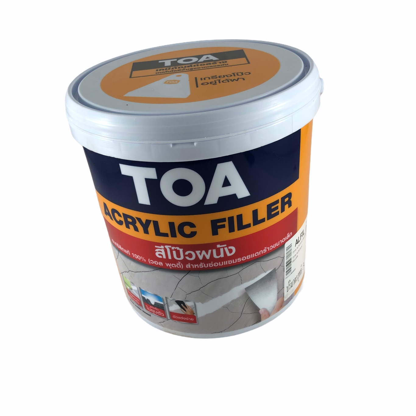 TOA Acrylic Filler อะคริลิค ฟิลเลอร์ สีโป๊วผนัง สีโป๊วปูน สีโป๊วผนังอะ ...