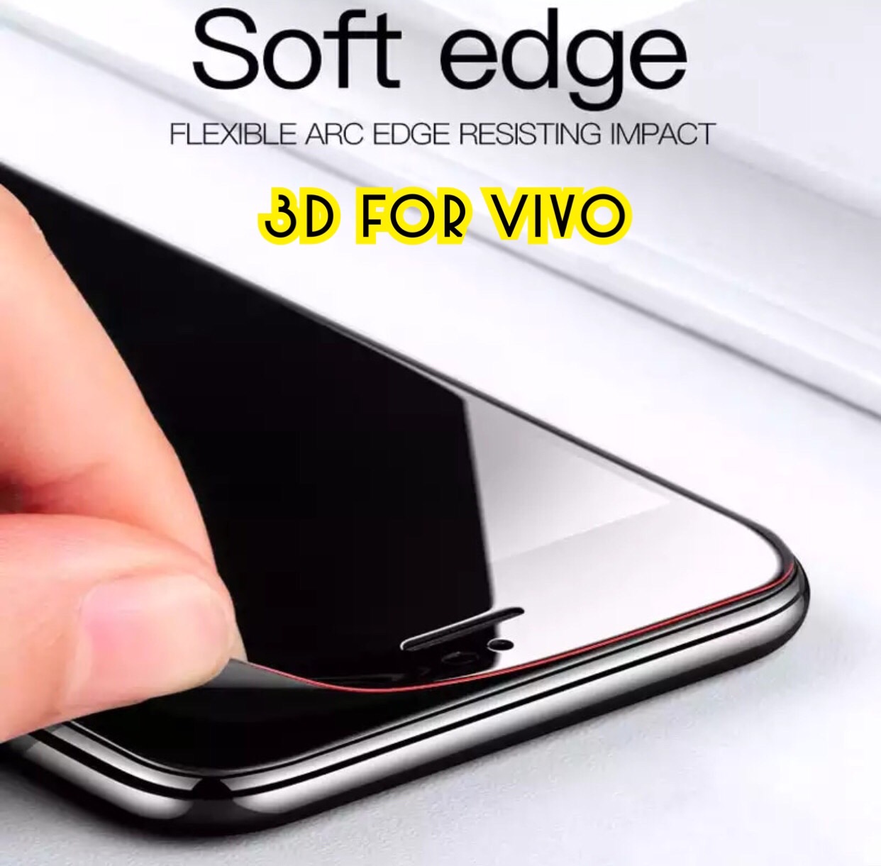 ฟิล์มกระจก 3D ขอบนิ่ม For VIVO F11Pro V11i V5 V5s V5Plus V7 V7Plus V9 V15 Y51 Y53 Y71 Y81 Y83 ...