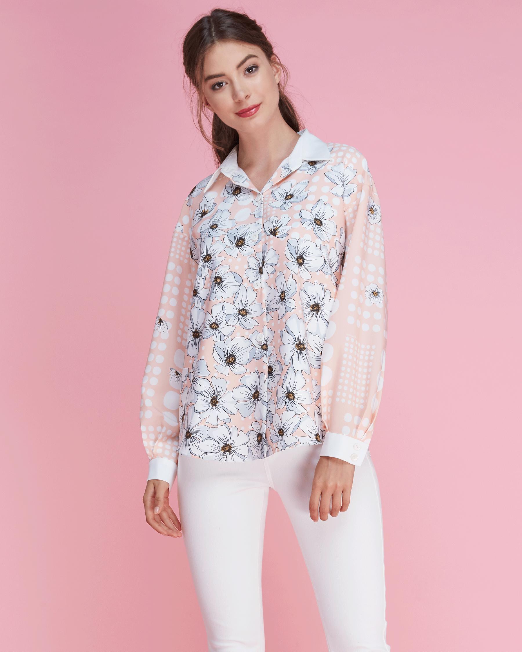 VANNSTOFF Irja Shirt เสื้อแขนยาวที่มาพร้อมกับผ้าลาย Original ของ Vannstoff - VANNSTOFF - ThaiPick