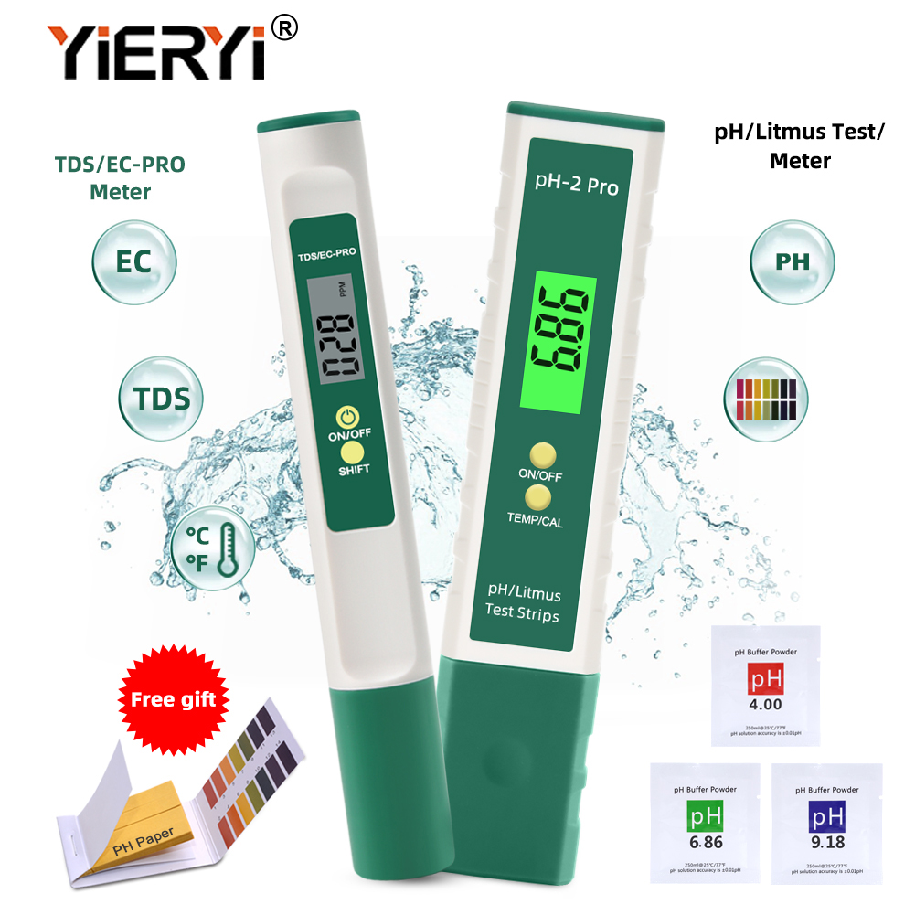Yieryi Update PH Pro Digitalอุณหภูมิเครื่องวัดค่าPHเมตรตัวทดสอบคุณภาพ ...