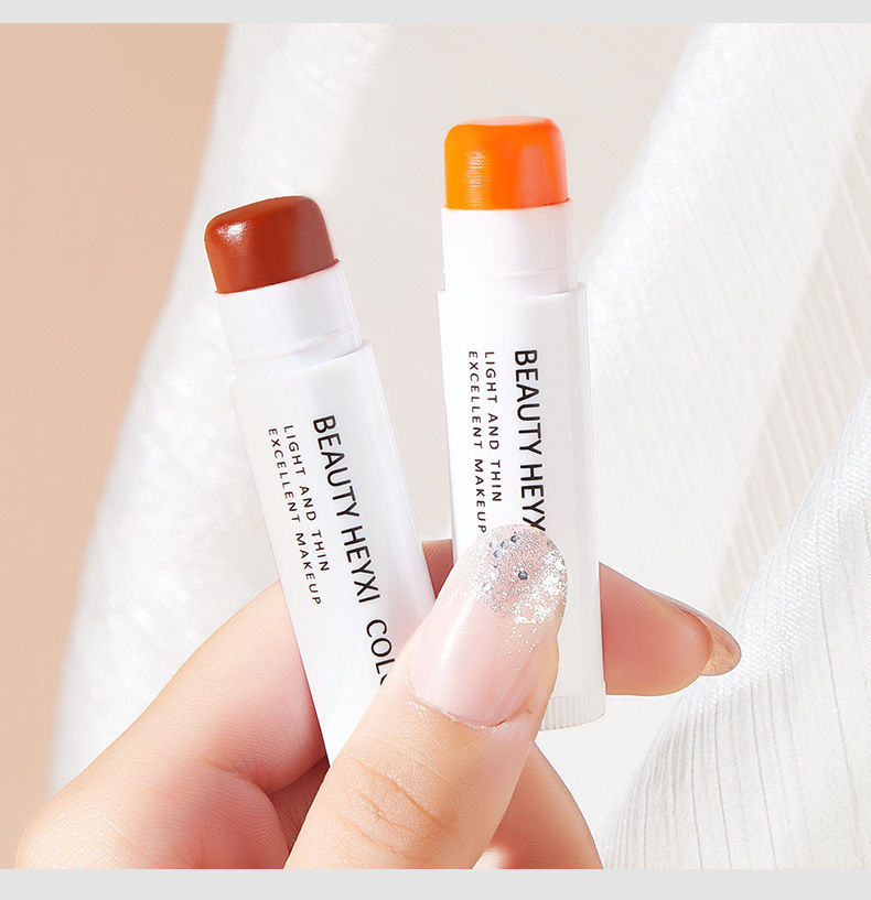 ลิปสติกเปลี่ยนสี ลิปบาล์มแคโรทีนสีพีชและเชอรี่ ลิป Beauty Heyxi แก้ปาก ...