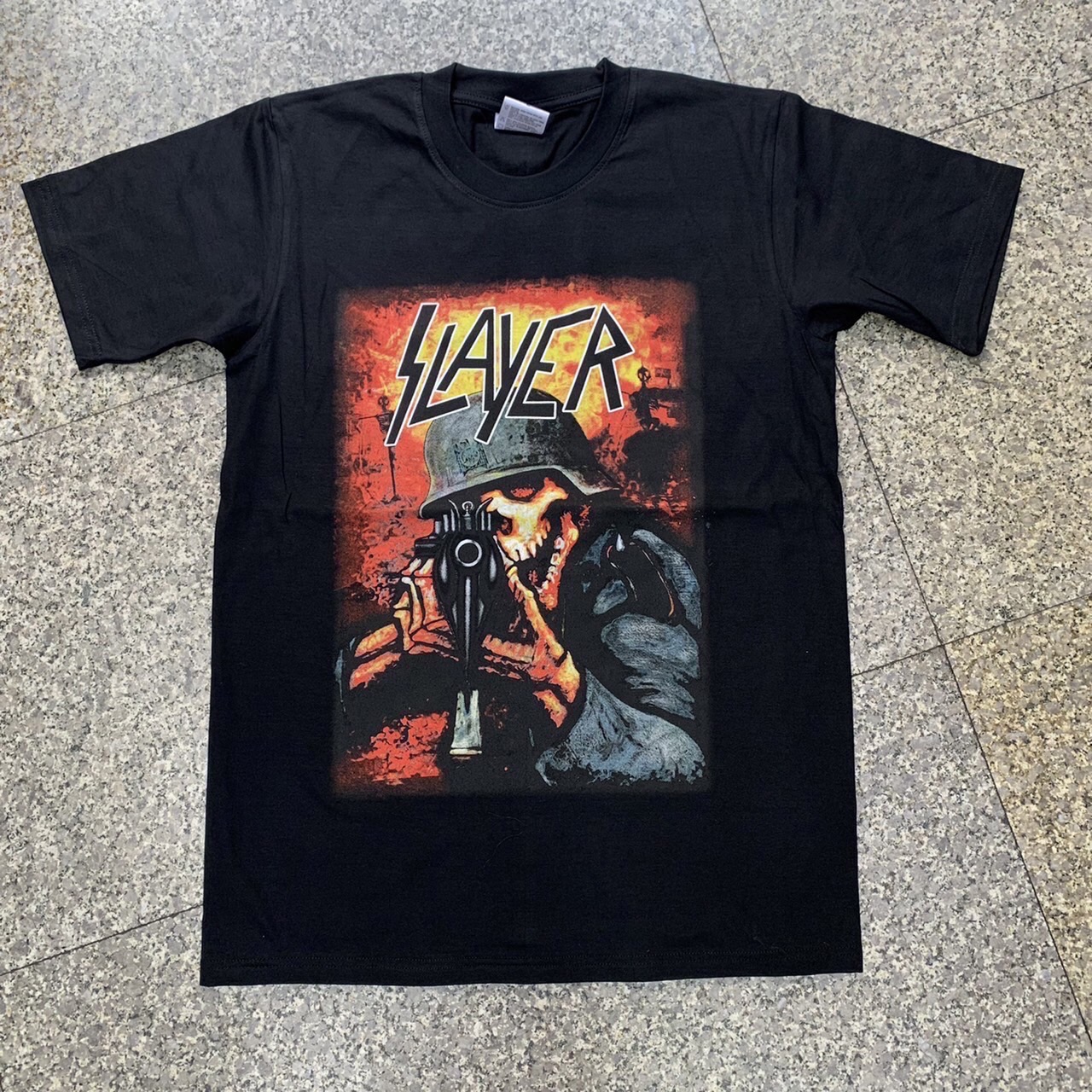 เสื้อยืดวงร็อค Slayer soldier สเลเยอร์ เสื้อวง เสื้อยืด สเลเยอ เสื้อวิน ...
