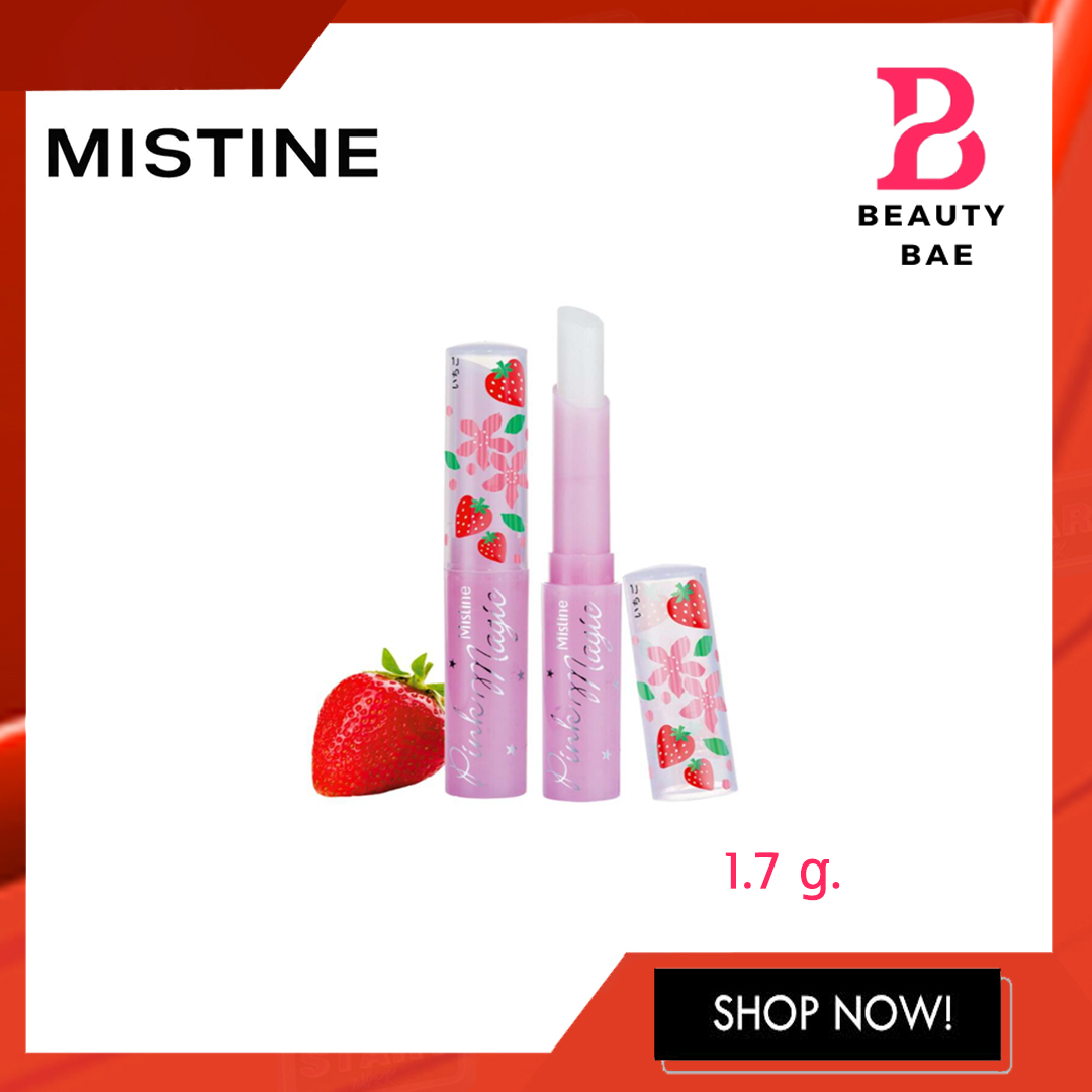 Mistine ลิปมัน เปลี่ยนสี มิสทีน Pink Magic Lip Plus Vitamin E ...