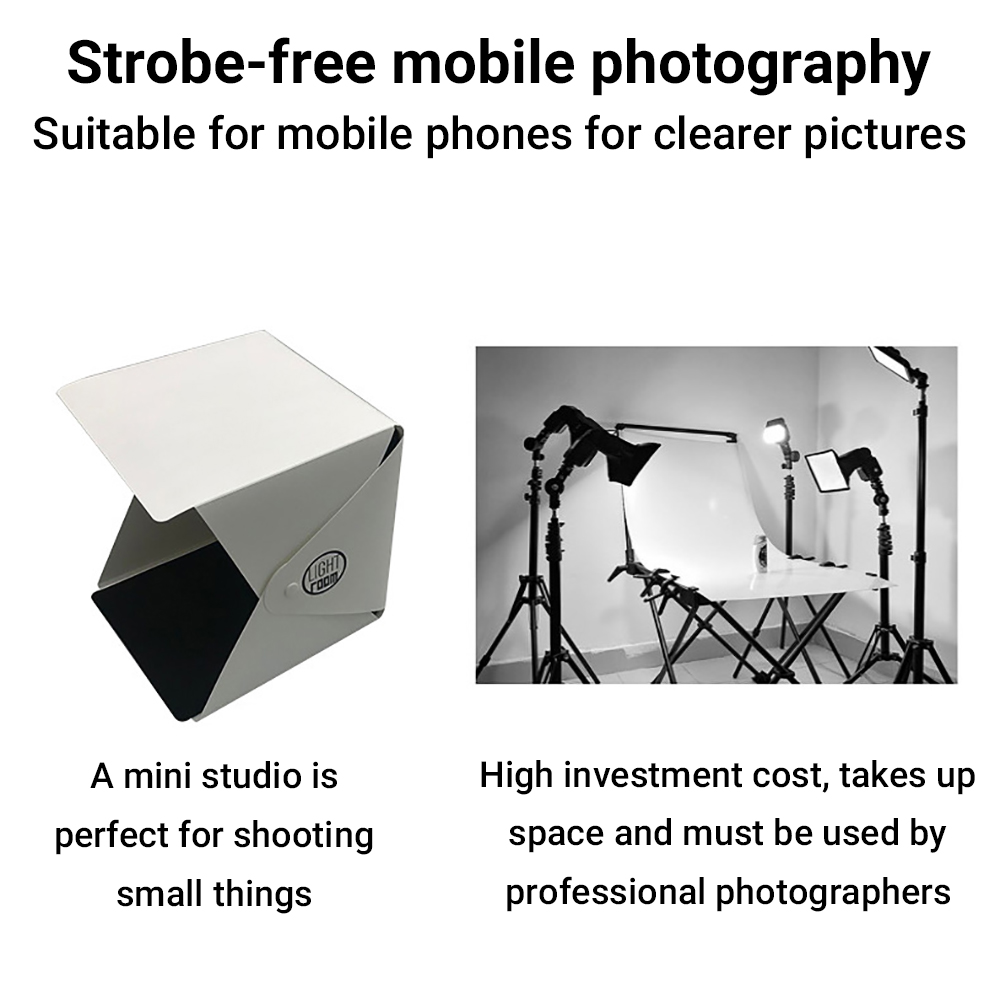 สตูดิโอถ่ายภาพ กล่องถ่ายภาพ แบบพกพา Light Room LightRoom Photo Studio 9 ...