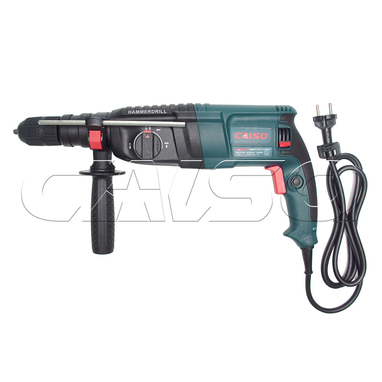 CALSO สว่านโรตารี่ 3 ระบบ 2-26 DFR เจาะ กระแทก สกัด ยอดนิยม ขนาด 26 mm. มาพร้อมดอกเจาะสกัด 5 ดอก ...