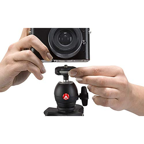 Manfrotto Compact Light Aluminum 4-Section Tripod Kit with Ball Head ...