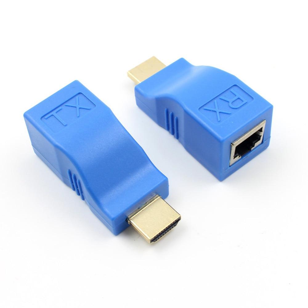 HDMI To LAN Port RJ45 Network Cable Extender Over by Cat 5e/6 1080p ...