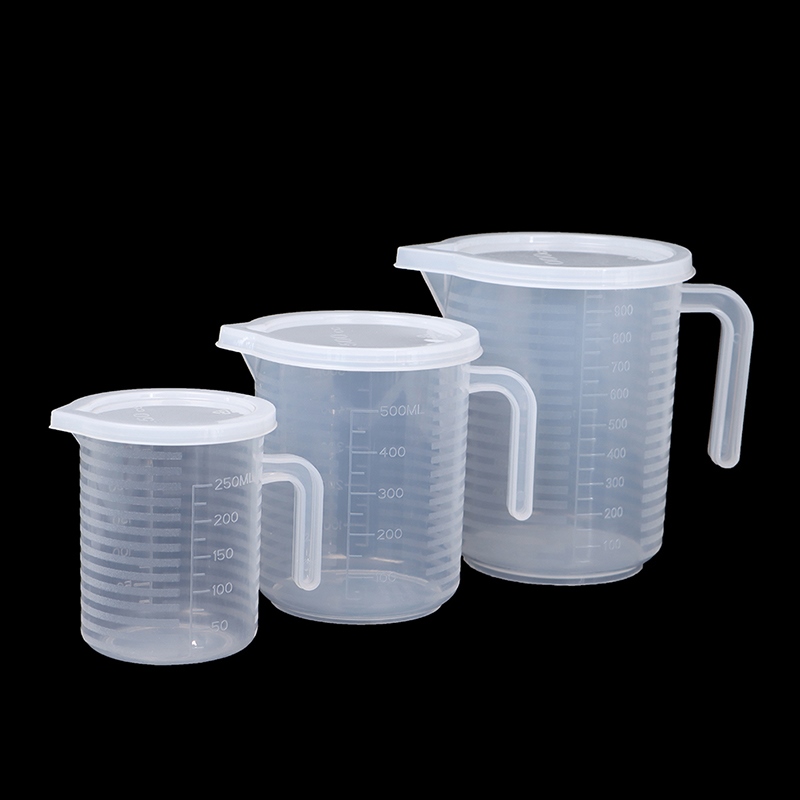 Kitchen Tools 300-5000ml Clear Plastic Measuring Cup Cups With Lid ...