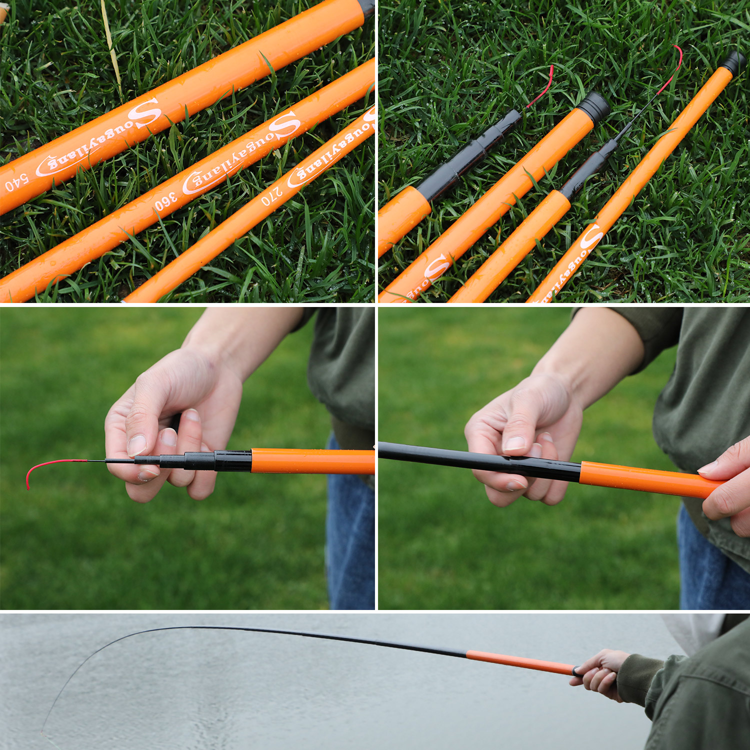 COD เก็บเงินปลายทาง ประเทศไทย ขายตรง 2.7-3.6-4.5-5.4MS คันเบ็ดตกปลา คุณภาพดี ราคาประหยัด ทนทาน ...