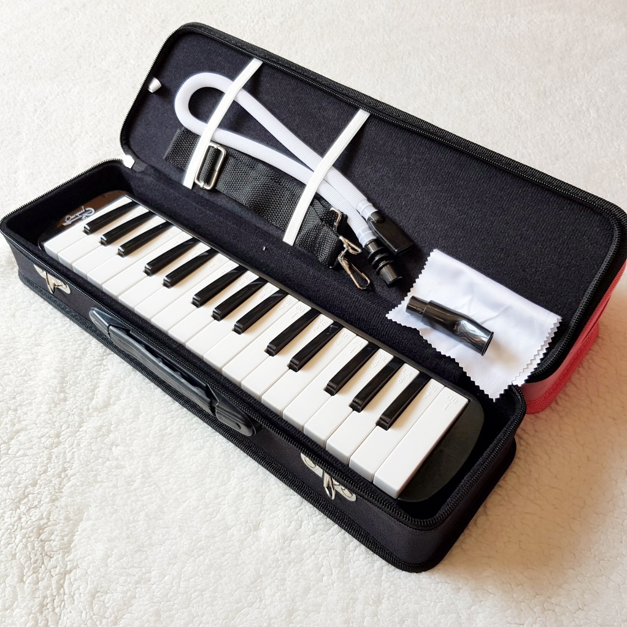 พร้อมส่ง OverSpeed เมโลเดียน สีดำ พร้อมกล่องผ้า Melodion 32 คีย์ เมโล ...