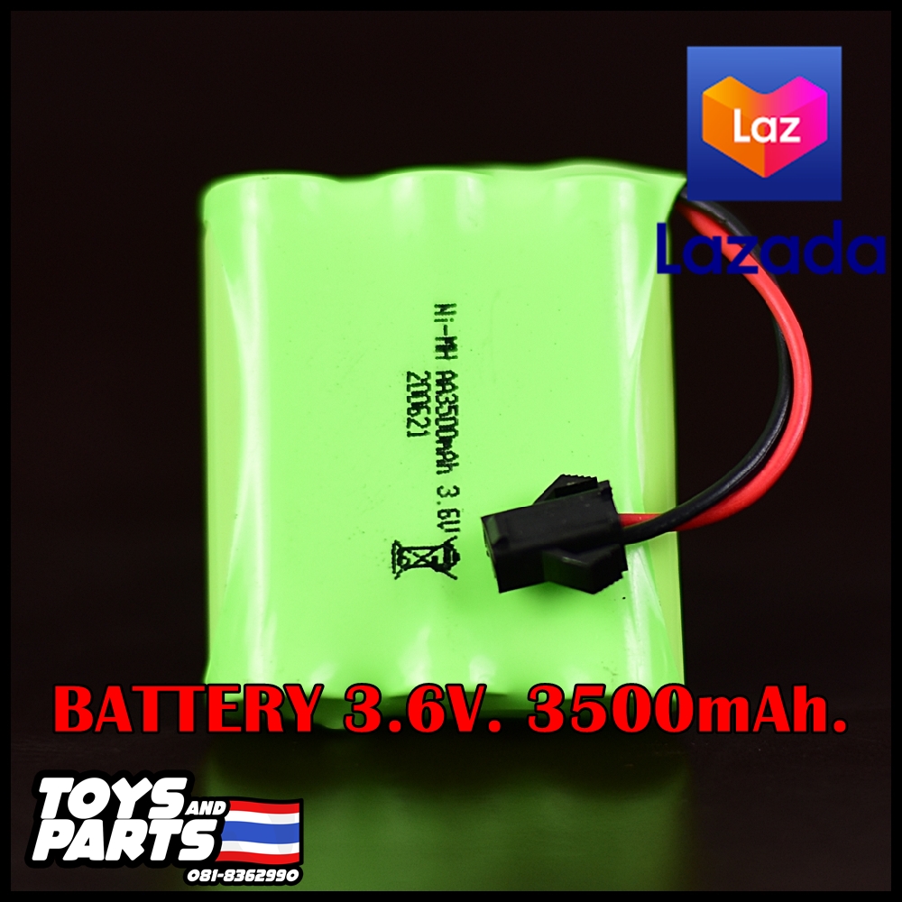 Rechargeable Battery Pack For Remote Control Ni-MH 3.6V. 3500mAh. AA ...