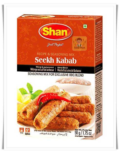 เครื่องเทศปรุงสำเร็จสำหรับหมักเนื้อทำเคบับ (Seekh Kabab Masala) – Shan ... เครื่องเทศปรุงสำเร็จสำหรับหมักเนื้อทำเคบับ (Seekh Kabab Masala) – Shan ...