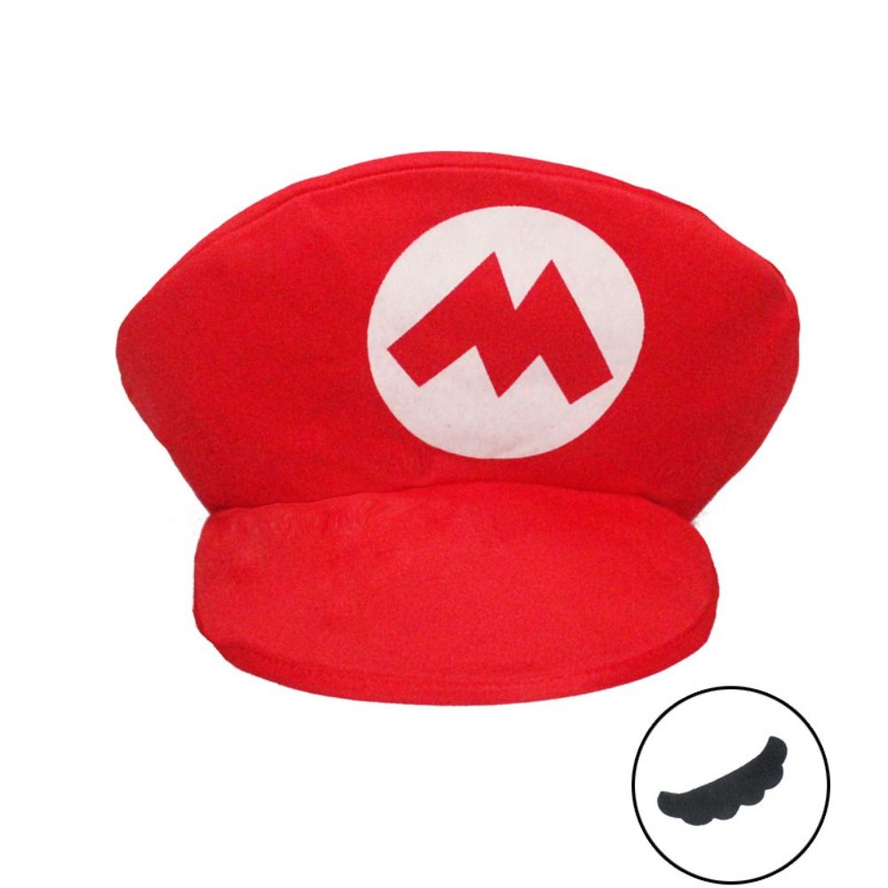 P-CUTE Anime Cartoon Mario Brothers Super Mario Hats Cosplay Baseball ...
