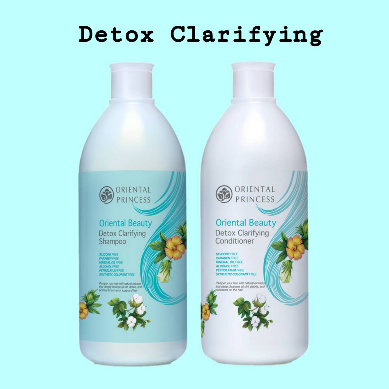 Detox Clarifying Shampoo & Conditioner แชมพูและครีมนวดผม สำหรับผมเสีย ...