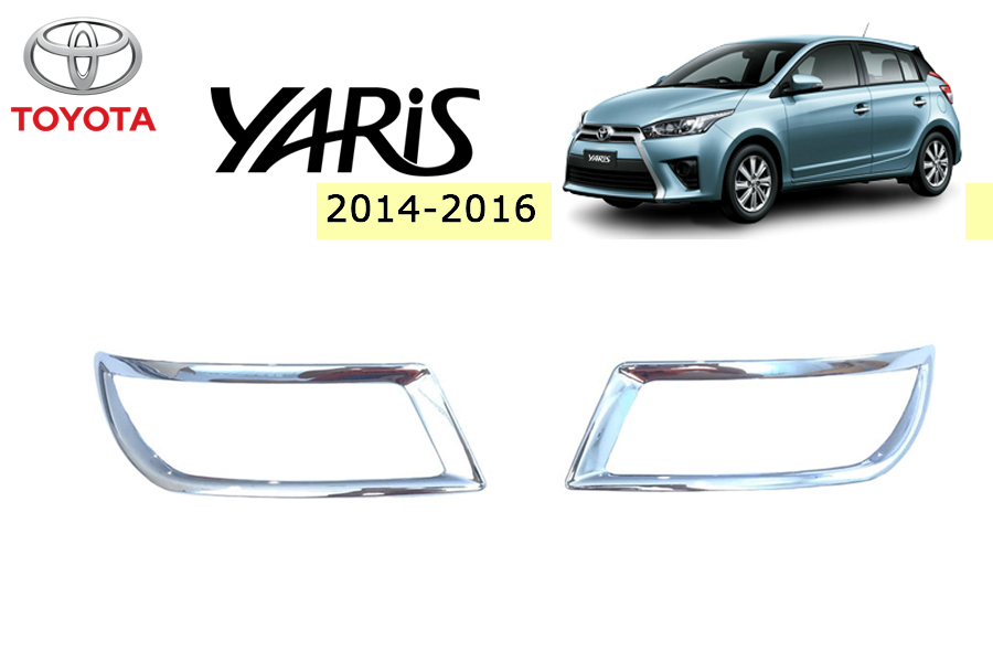 TOYOTA คิ้วกันชนหน้า ยาริส YARIS ปี 2014-2016 NSP152 สีเมทัลลิก (แท้ ...