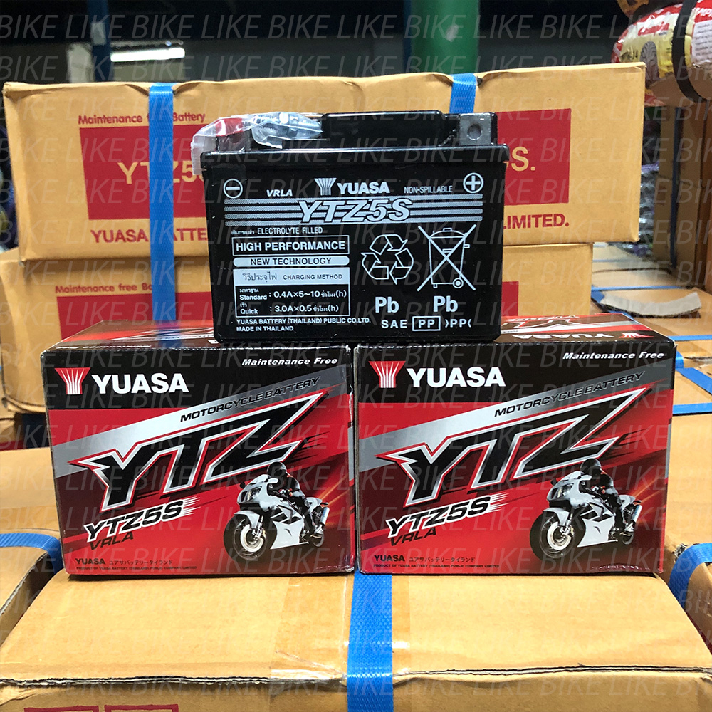 **เปิดร้านใหม่** YUASA YTZ5S battery (12V 3.5Ah) แบตเตอรี่มอเตอร์ไซค์ ...