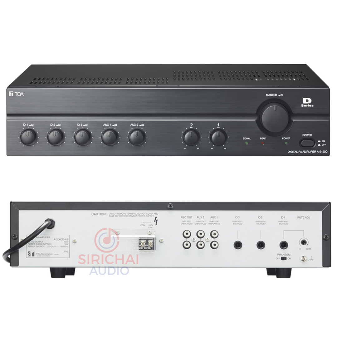 เพาเวอร์แอมป์ระบบประกาศ120วัตต์ TOA รุ่น A-2120D | Lazada.co.th