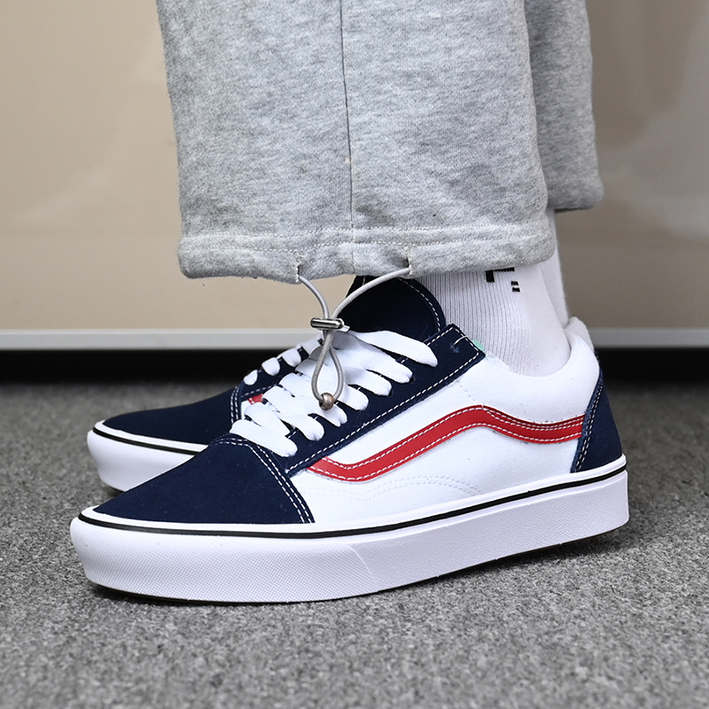 〖High Version〗VANS OLD SKOOL Men's and Women's Sports Sneakers V070 ...
