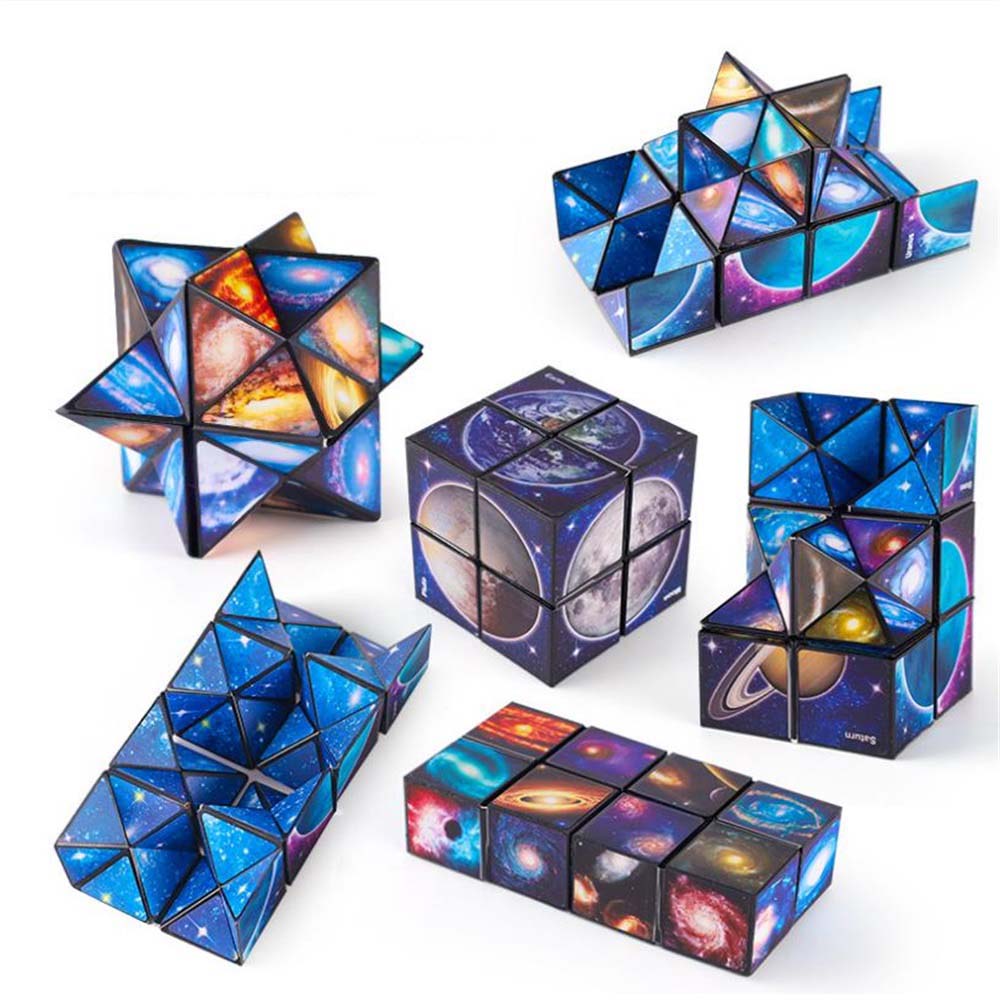 【ecarparts】 ชุด Cube ดาว,2 In 1 Magic Star Cube, 3D Puzzle Cube,Cube ...