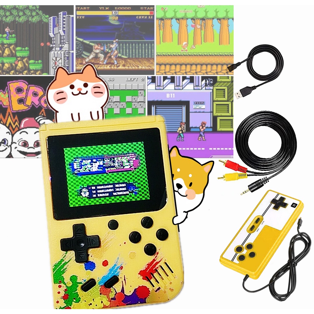 Retro Gameboy 400 IN 1 game boy SUP Games Mario Handheld Game Console ...