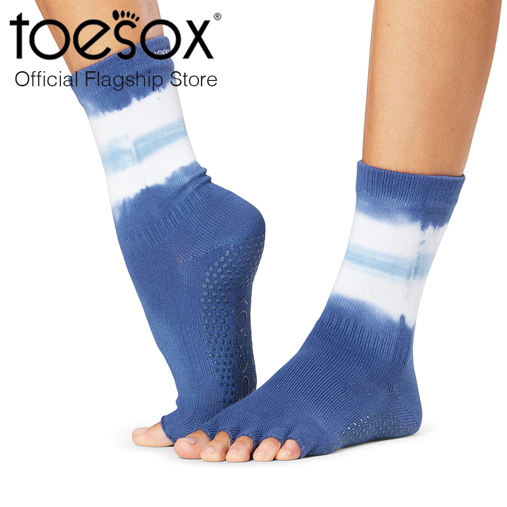 ToeSox Grip Half Toe Crew ถุงเท้ากันลื่นเปิดนิ้วเท้า Crew Deepwater ...