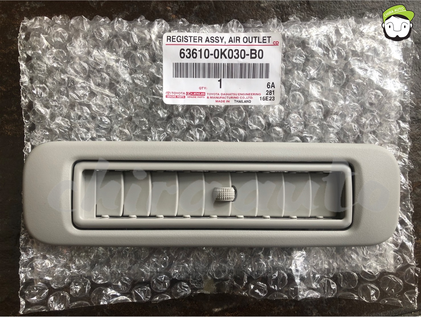 ช่องลมแอร์หลัง toyota fortuner (63610-0K030-E0/63610-0K030-B0) แท้ห้าง ...