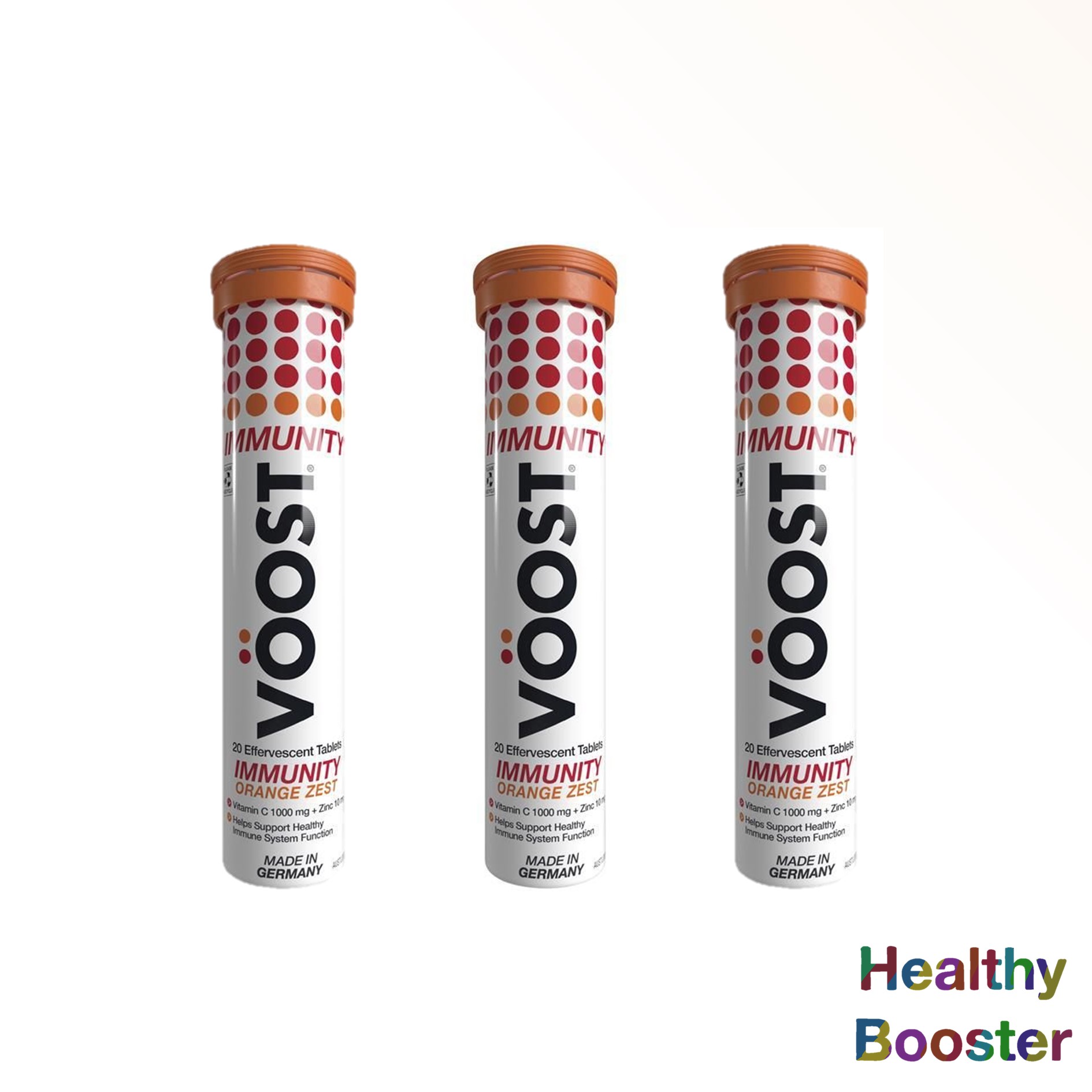เม็ดฟู่ Voost Immunity Orange Zest Effervescent 60 Tablets (1 Pack ...