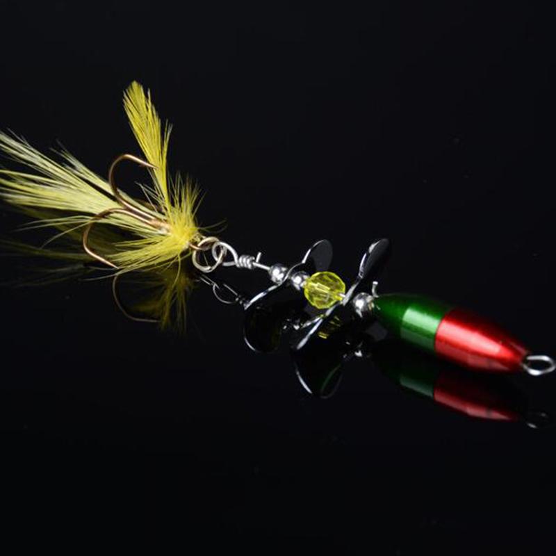 Long Casting Spinner Bait Fishing Lure Double Tail Propeller Trout Carp ...