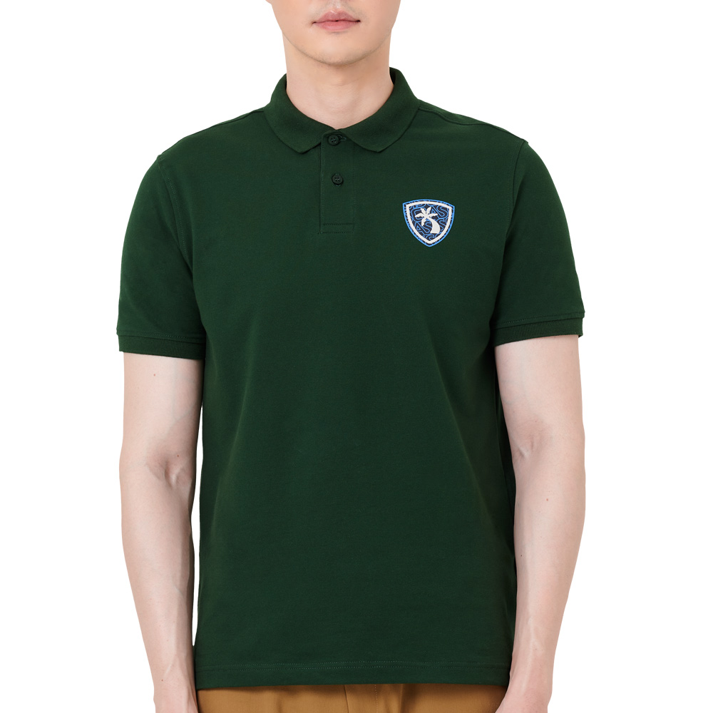 OASIS MONOGRAM เสื้อโปโลชาย แขนสั้น เสื้อโปโล ผ้าคอตตอน สแปนเดกซ์ รุ่น ...