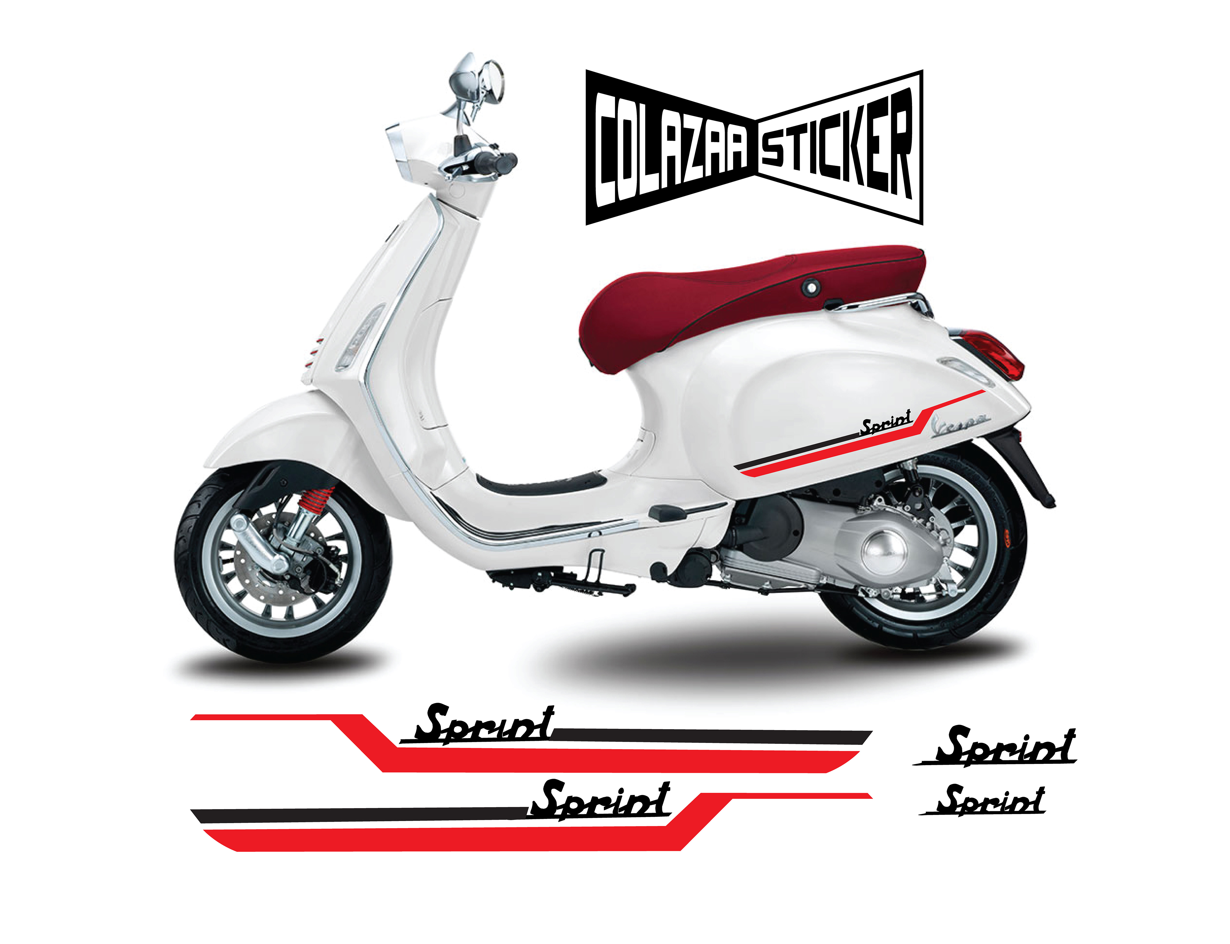 sticker vespa sprint #1 | Lazada.co.th