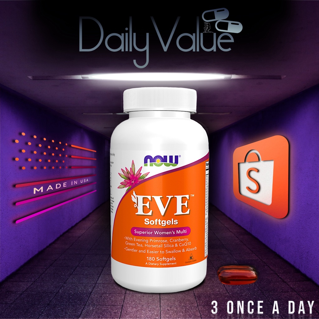 EVE Women's Multivitamin 90 /180 Softgels by NOW FOODS | Lazada.co.th