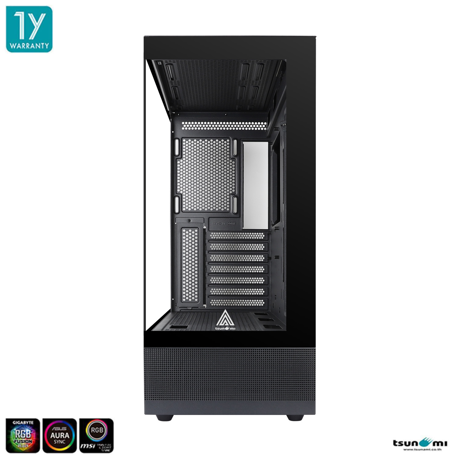 เคสคอมพิวเตอร์ Tsunami Adventure Code 8 M-ATX Panorama Gaming Case (No ...