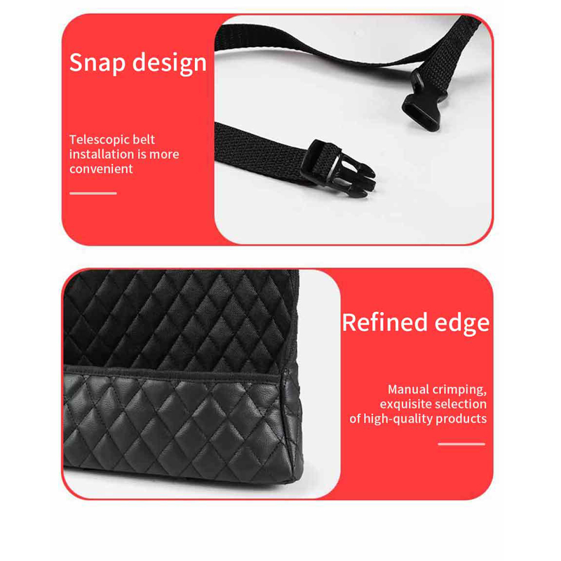 Luxury Leather Car Seat Back Organizers Pocket Bling Bling Car Handbag ...