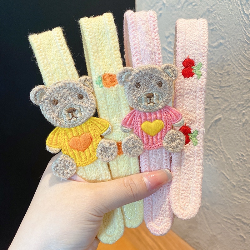 อุปกรณ์ทําผมผ้าคาดศีรษะแต่งหมีน้อยคุณภาพสูงสําหรับเด็กผู้หญิง - Fashion Access - ThaiPick