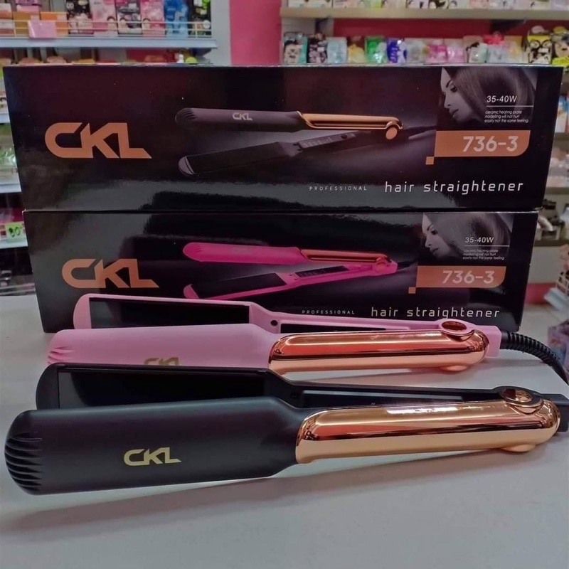 ถูกสุด!! ส่งkerry CKL736-3 เครื่องหนีบผม ถนอมผม ที่หนีบผม เครื่องรีดผม สามารถหนีบตรง ม้วนลอน ทำ ...