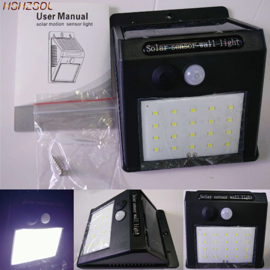 LED Solar PIR Motion Sensor Wall Light 121620 LED Outdoor Waterproof Energy Saving Street Yard ...