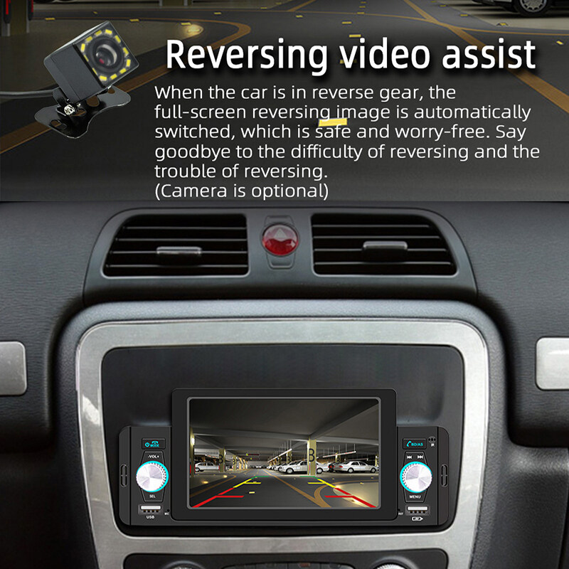 รถยนต์1 Din5นิ้วหน้าจอสัมผัสบลูทูธสเตอริโอ เครื่องเสียงรถยนต์เครื่องเล่น MP5 BT เครื่องรับวิทยุ ...