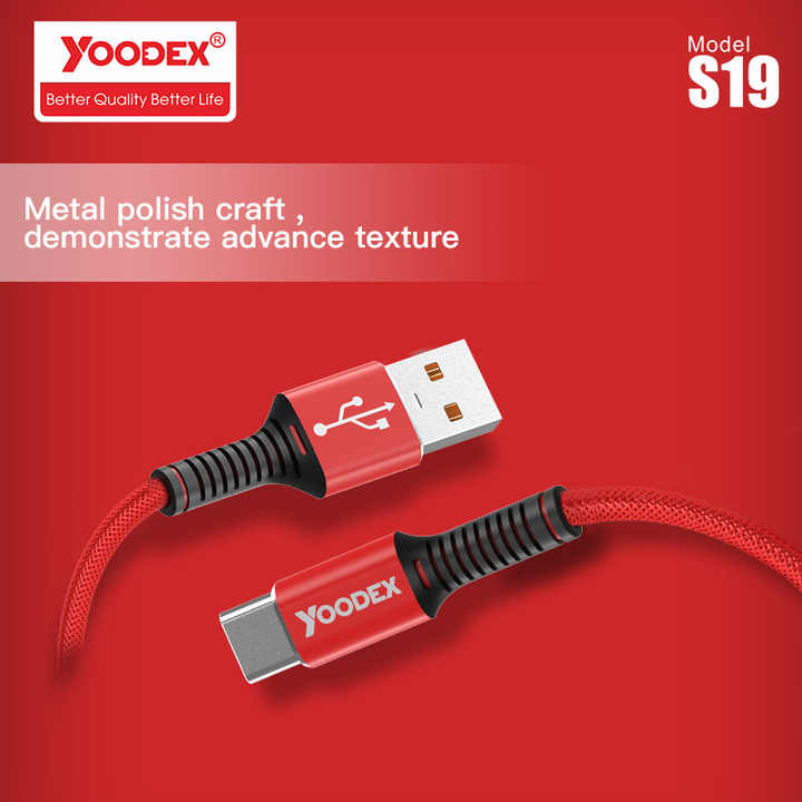 Yoodex S19 3Aรับประกัน 1 ปีส่งจากไทย Fast Charge สายชาร์จ คุณภาพสูง USB ...