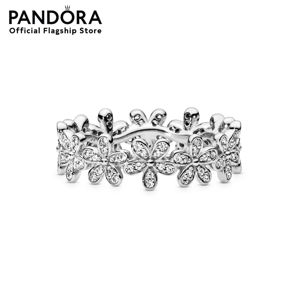 Pandora Daisy silver ring with cubic zirconia เครื่องประดับ แหวน แหวน ...