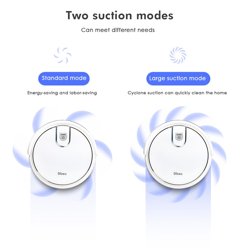 เครื่องดูดฝุ่นในครัวเรือน ใช้ APP Dibea DT550 Dibea DT550 Household ...