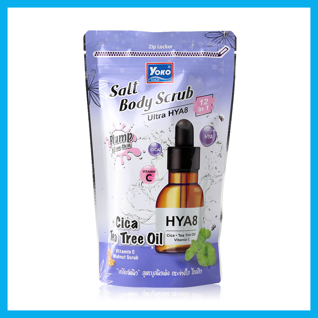 Yoko Glod Salt Body Scrub Ultra HYA8 350g - KONNIE&COCO - ThaiPick