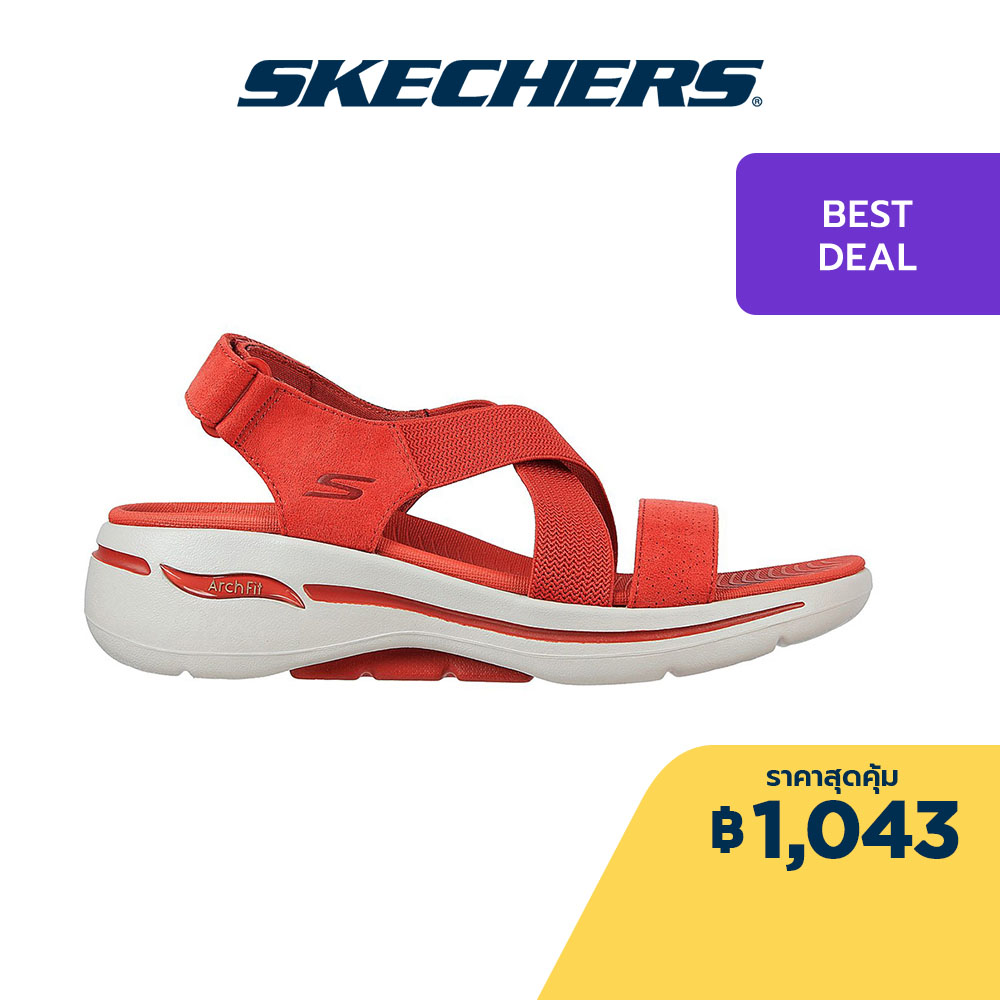 จัดส่งฟรีฟรี สเก็ตเชอร์ส รองเท้าแตะผู้หญิง Women On-The-GO Arch Fit ...