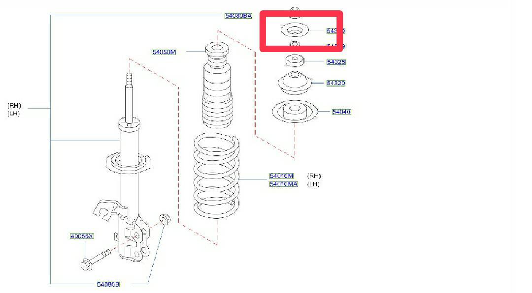 แป้นยึดโช็คอัพหน้า (ราคาต่อนชิ้น) Nissan March , Almera 54342-1HJ0B ...