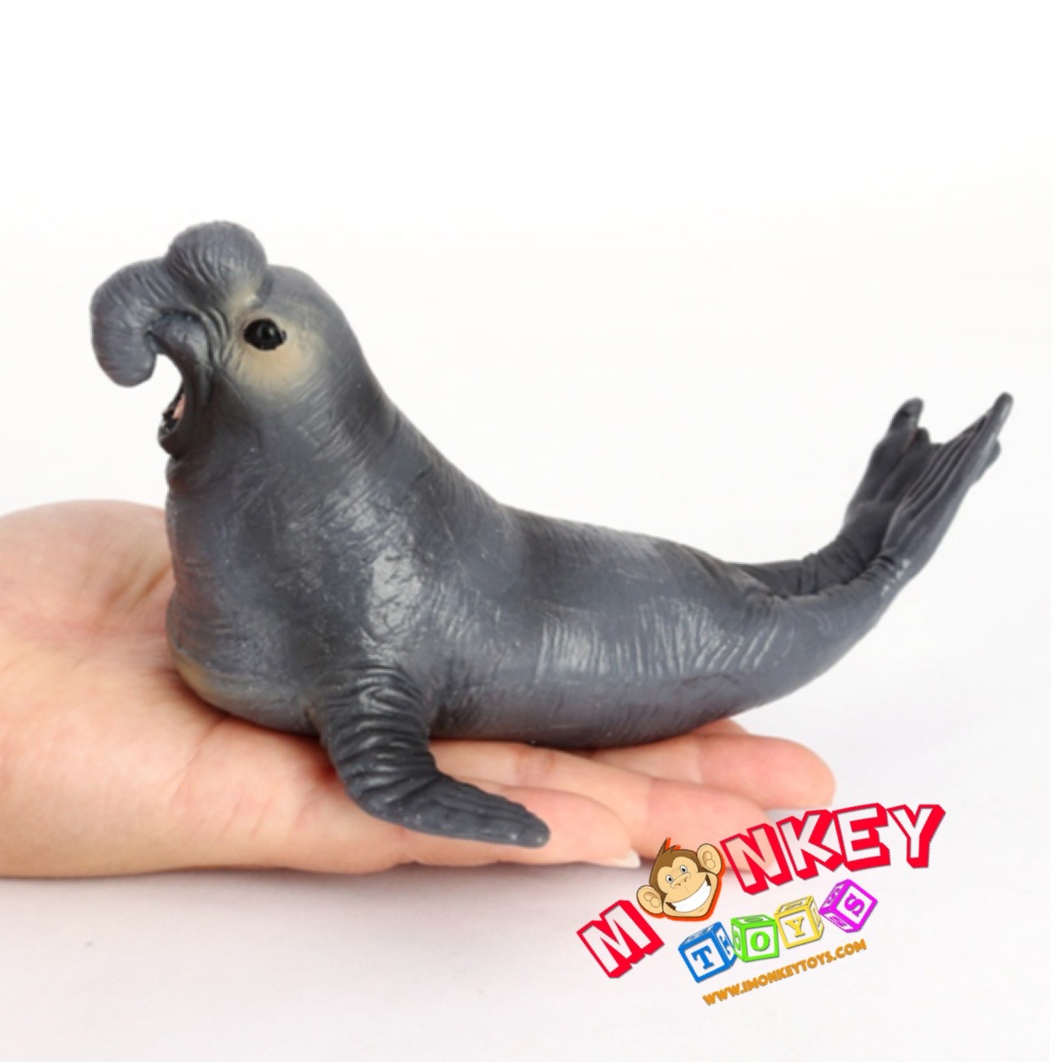 Monkey Toys - โมเดลสัตว์ Elephant Seal ช้างน้ำ ขนาด 19.00 CM (จาก ...