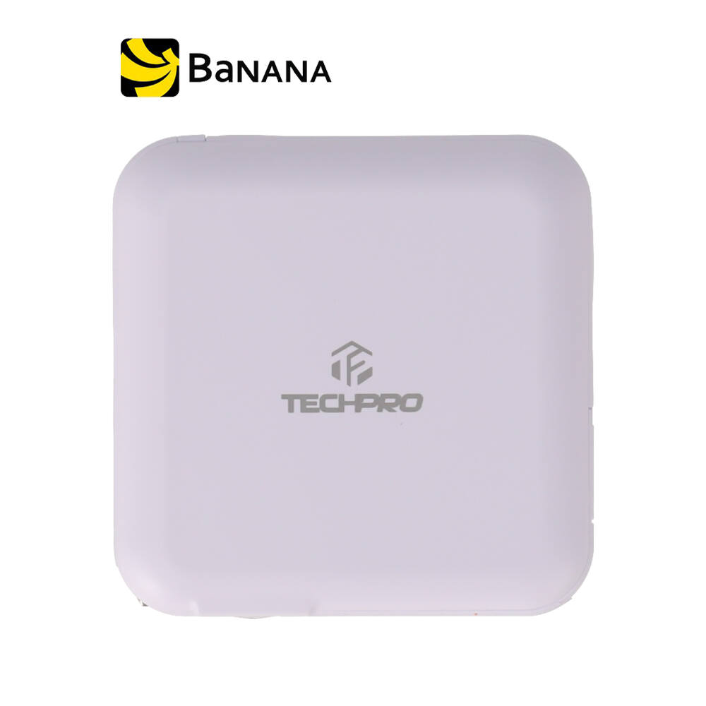 TECHPRO Power Bank 15000 mAh 1xUSB-A 1xType-C LED Display 2 in 1 Cable Purple by Banana IT ...